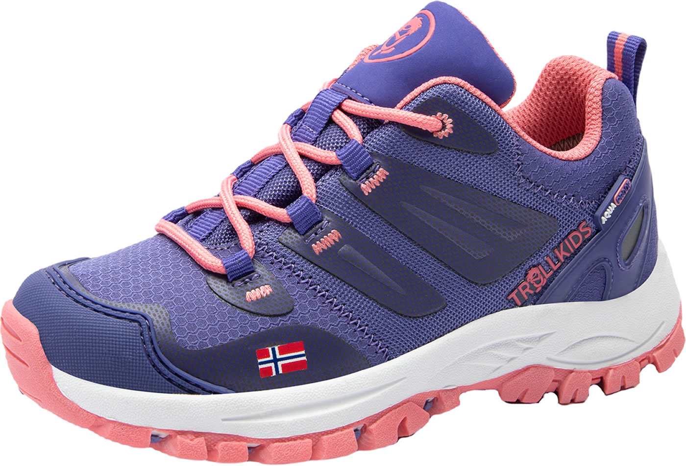 Trollkids Wanderschuhe KIDS RONDANE HIKER LOW dark purple/coral rose ...