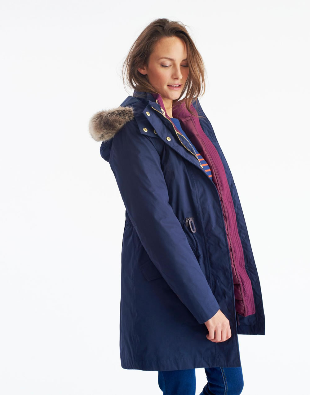 Tom Joule 3-in-1 Damen-Parka m. Kapuze wetterfest kaufen | papiton.de